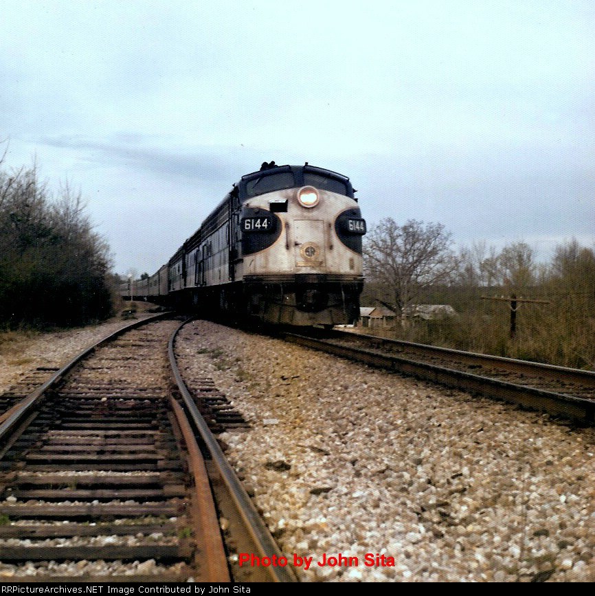 Southern Crescent, southbound, November, 1975